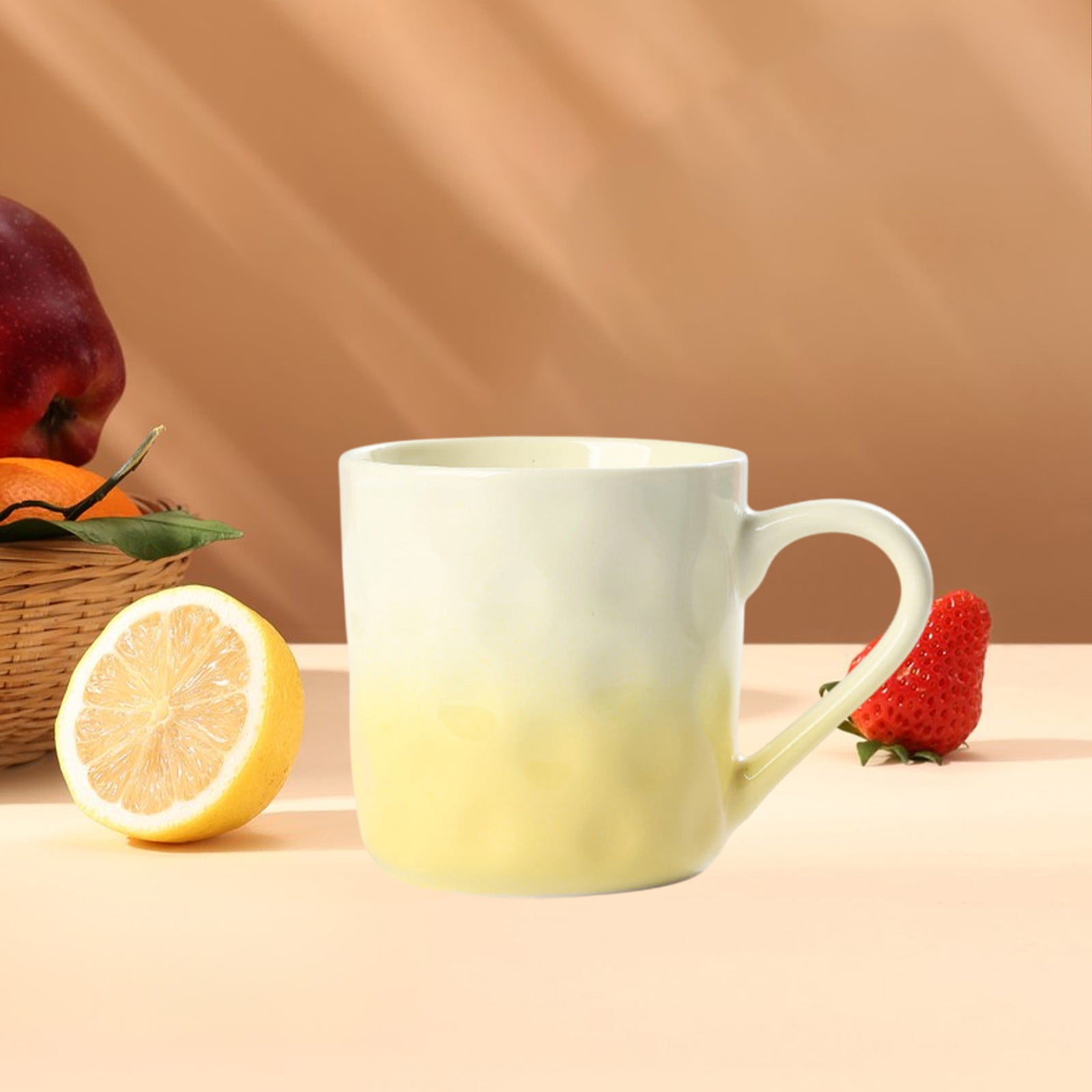 Custom Gradient Color Ceramic Mug | 14 oz Aesthetic Coffee Cup for Home ...