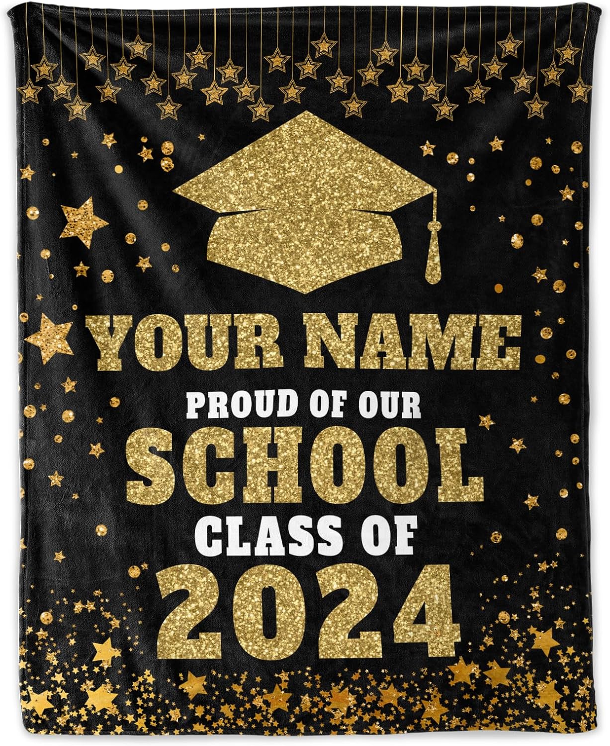 Custom Graduation Blanket Gifts, 60"x50" Cozy Flannel Throw Blankets ...