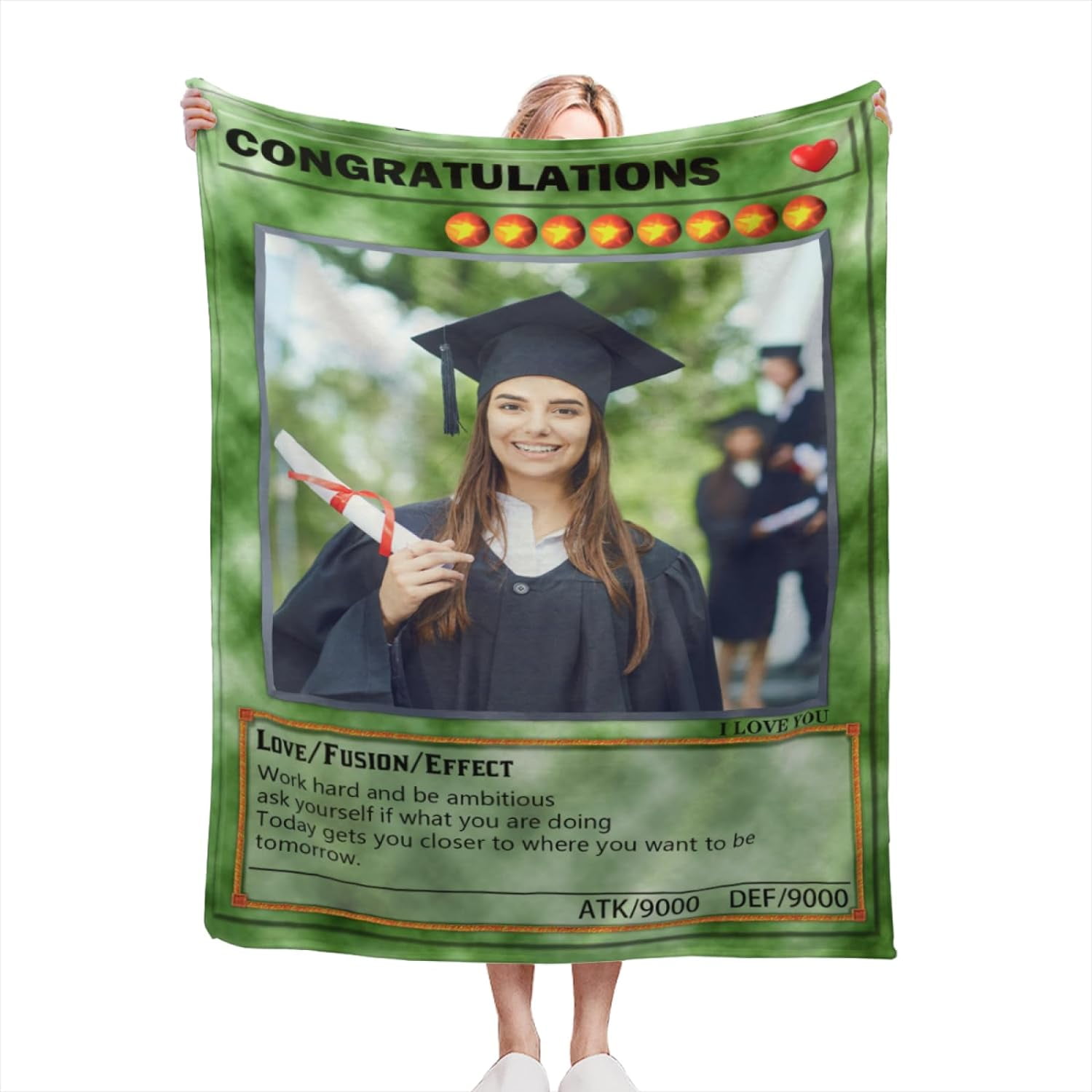 Custom Graduation Blanket with Photos Class of 2024 Graduates ...