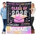 Custom Graduation Blanket with Name Personalized Class of 2026 Throw ...