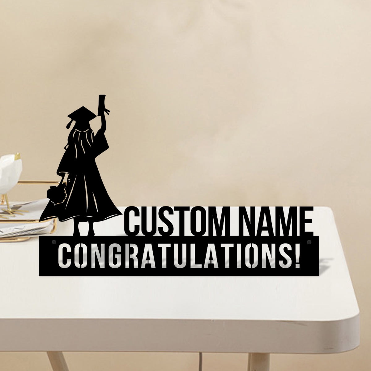 Custom Graduation Gift Desk Name Plate Wedge Personalized Graduates ...