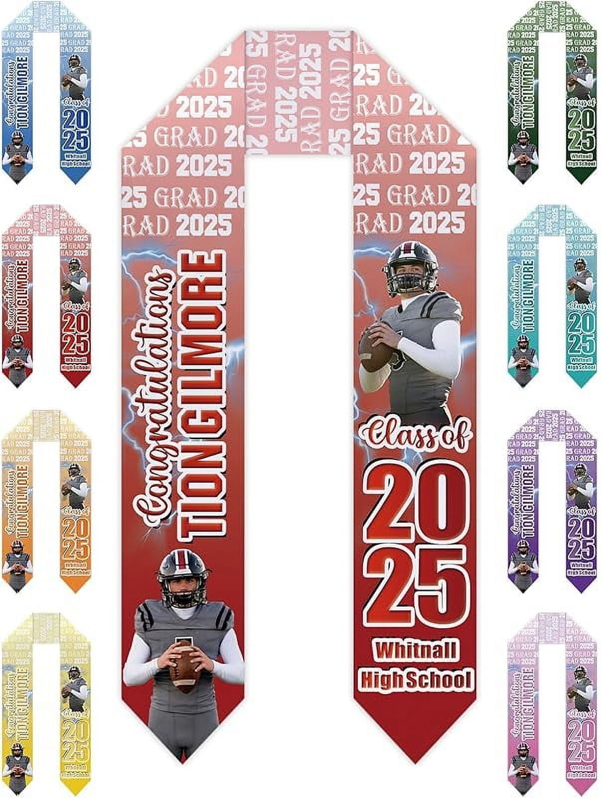 Custom Graduation Stoles Class of 2025 Congratulation Gifts, Customized ...