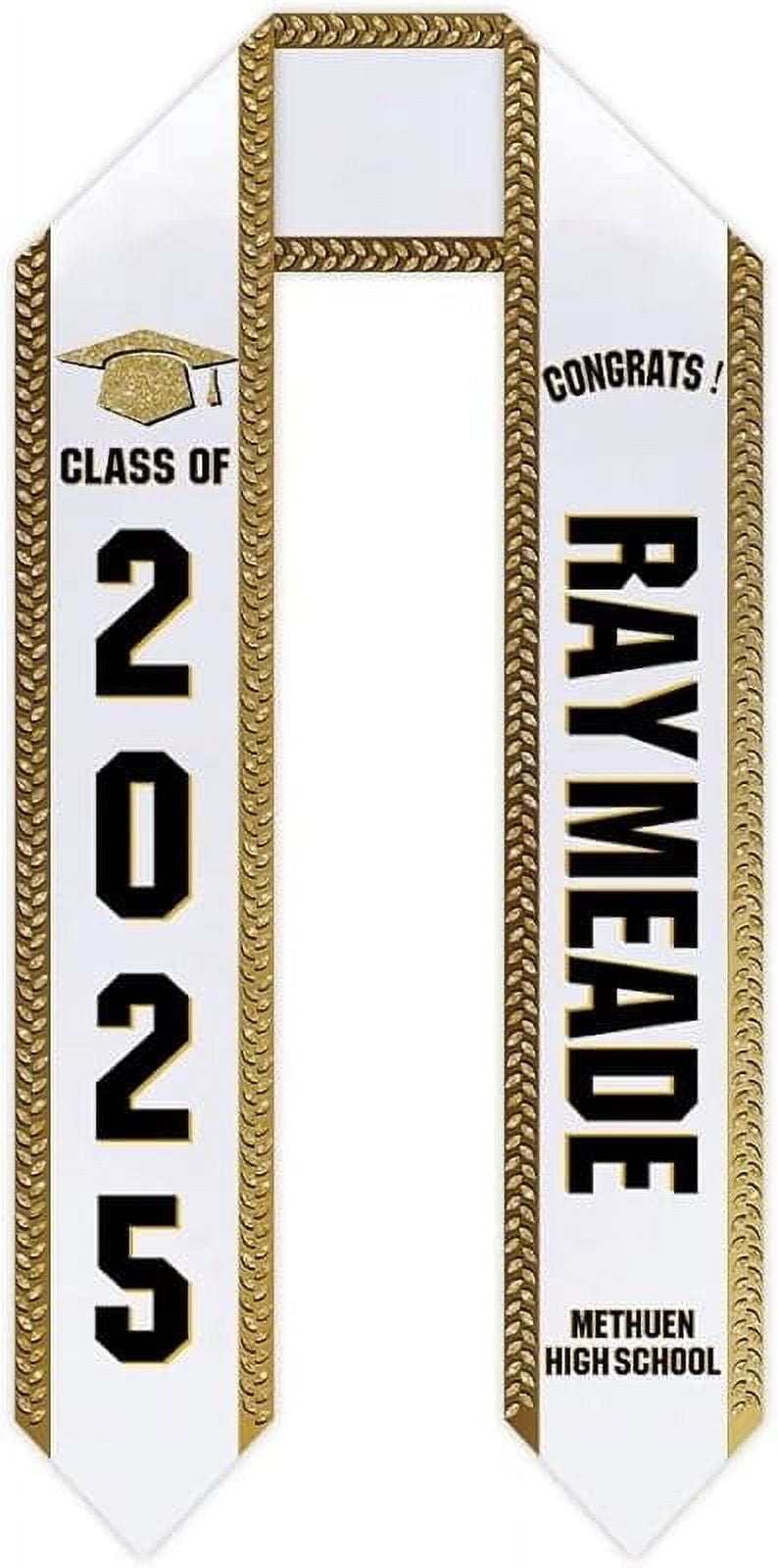 Custom Graduation Stoles Class of 2025 Congratulation Gifts, Customized ...