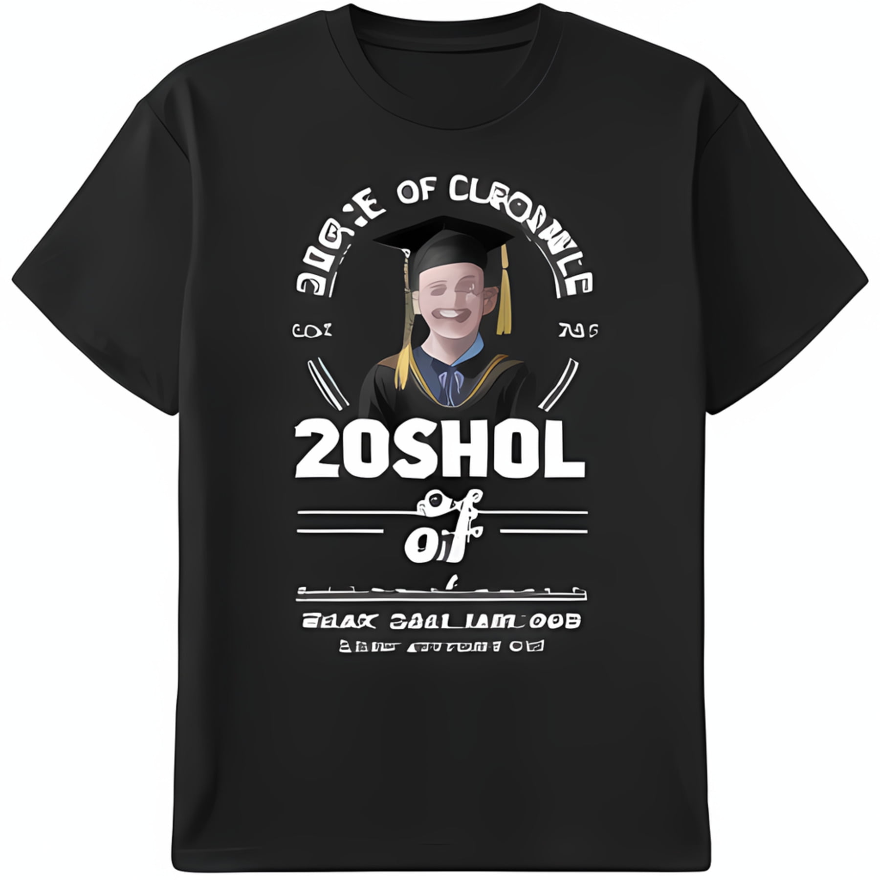 Custom Graduation T-Shirt: 20 Years of Classic Design with Personalized ...