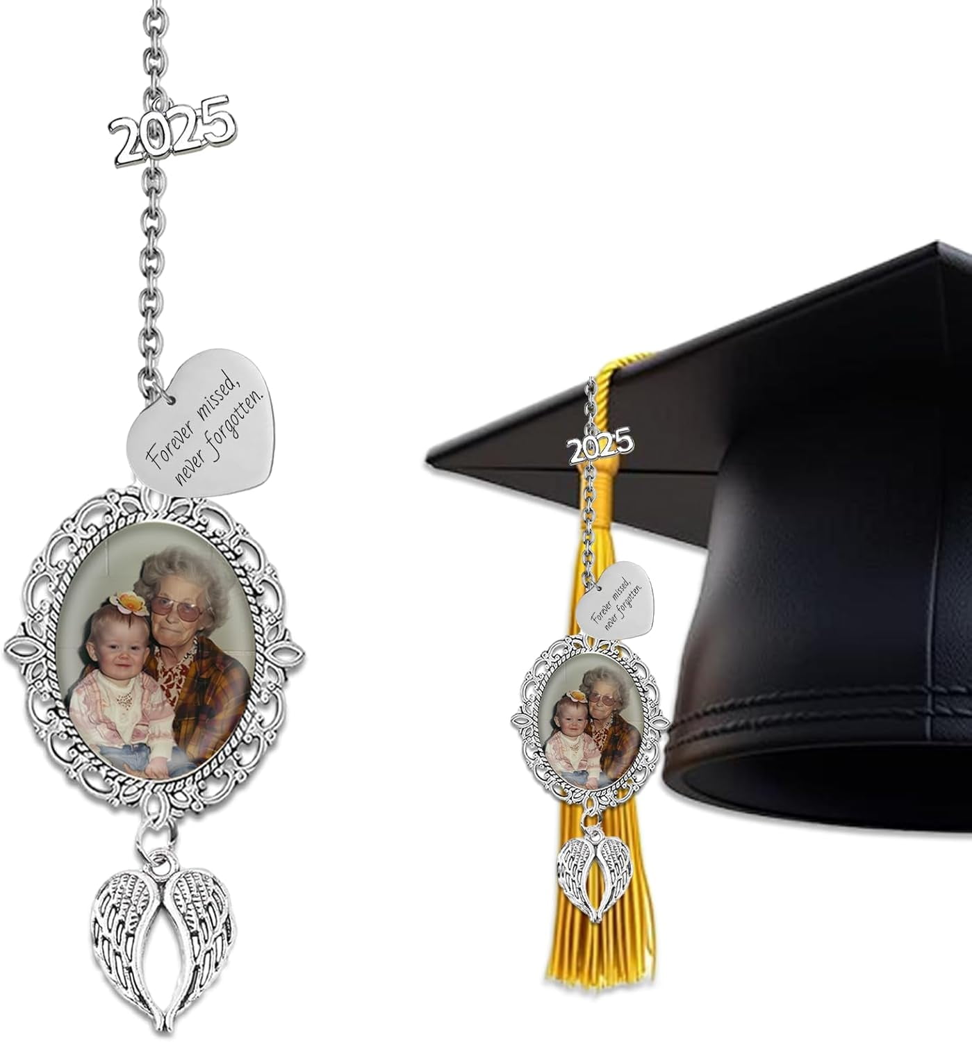 Custom Graduation Tassel Photo Charm Personalized Graduation Tassel ...