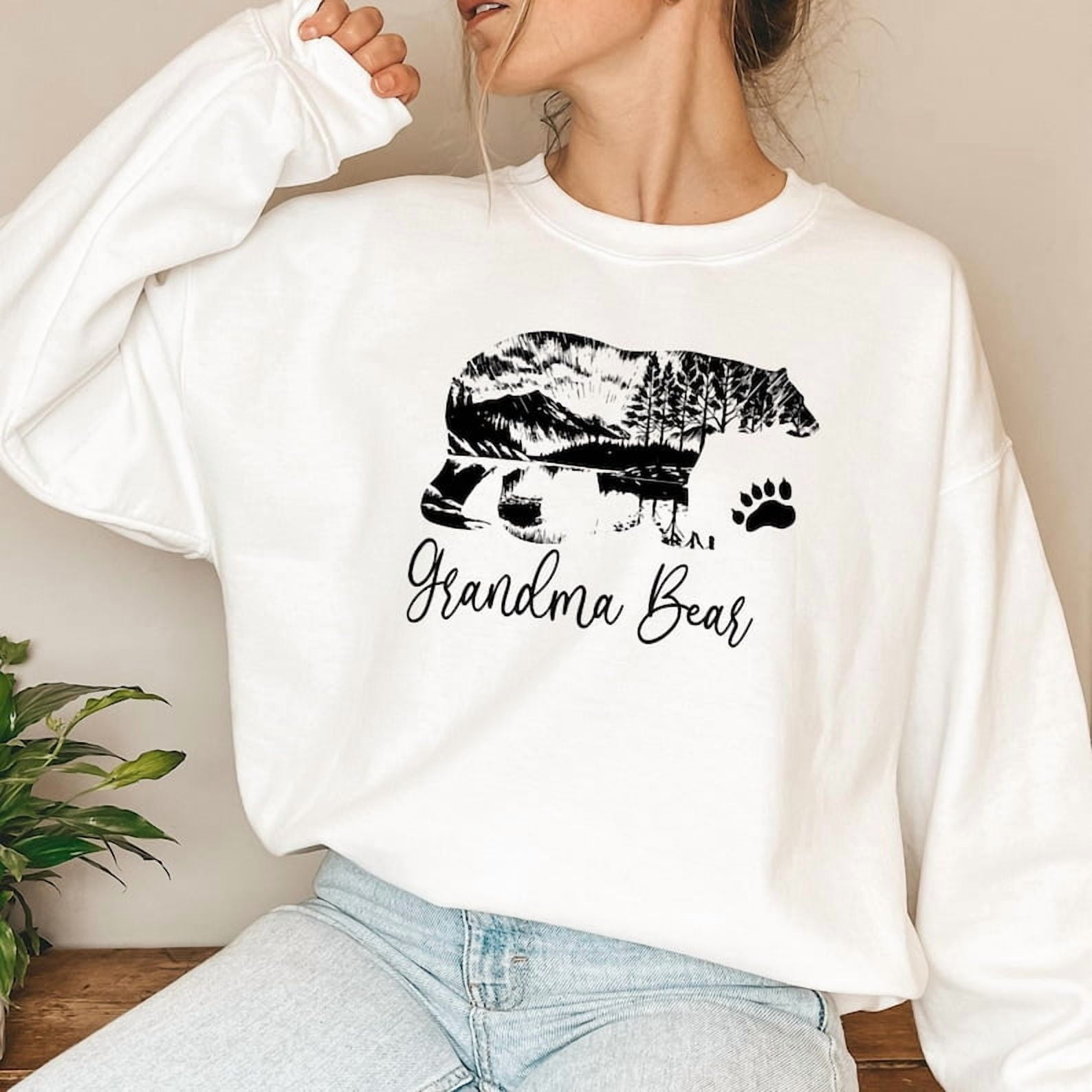 Custom Grandma Bear Sweatshirt: Custom Name Member Of Family Sweatshirt ...