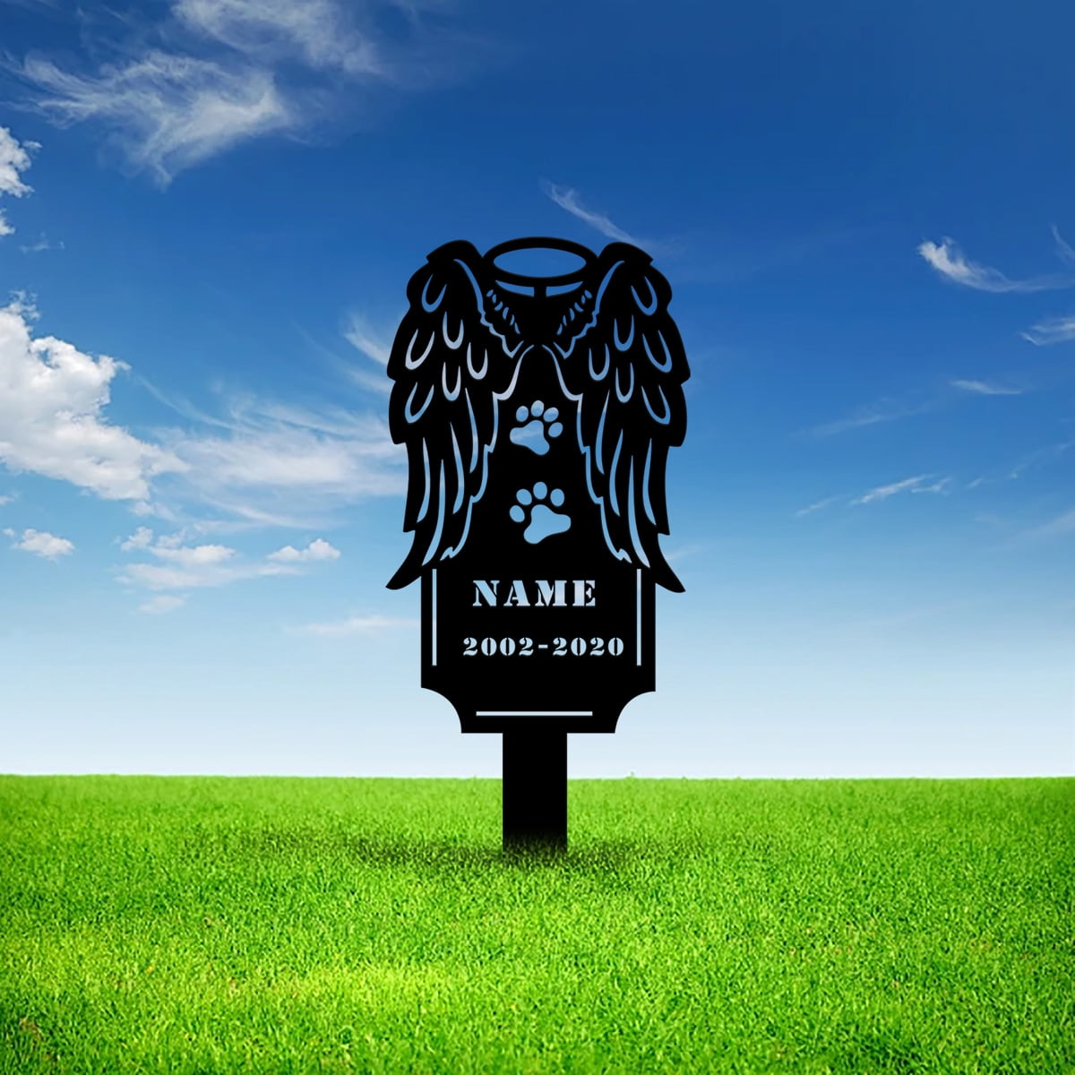 Custom Grave Marker for Dog Pet Grave Markers Metal Garden Stake Metal ...