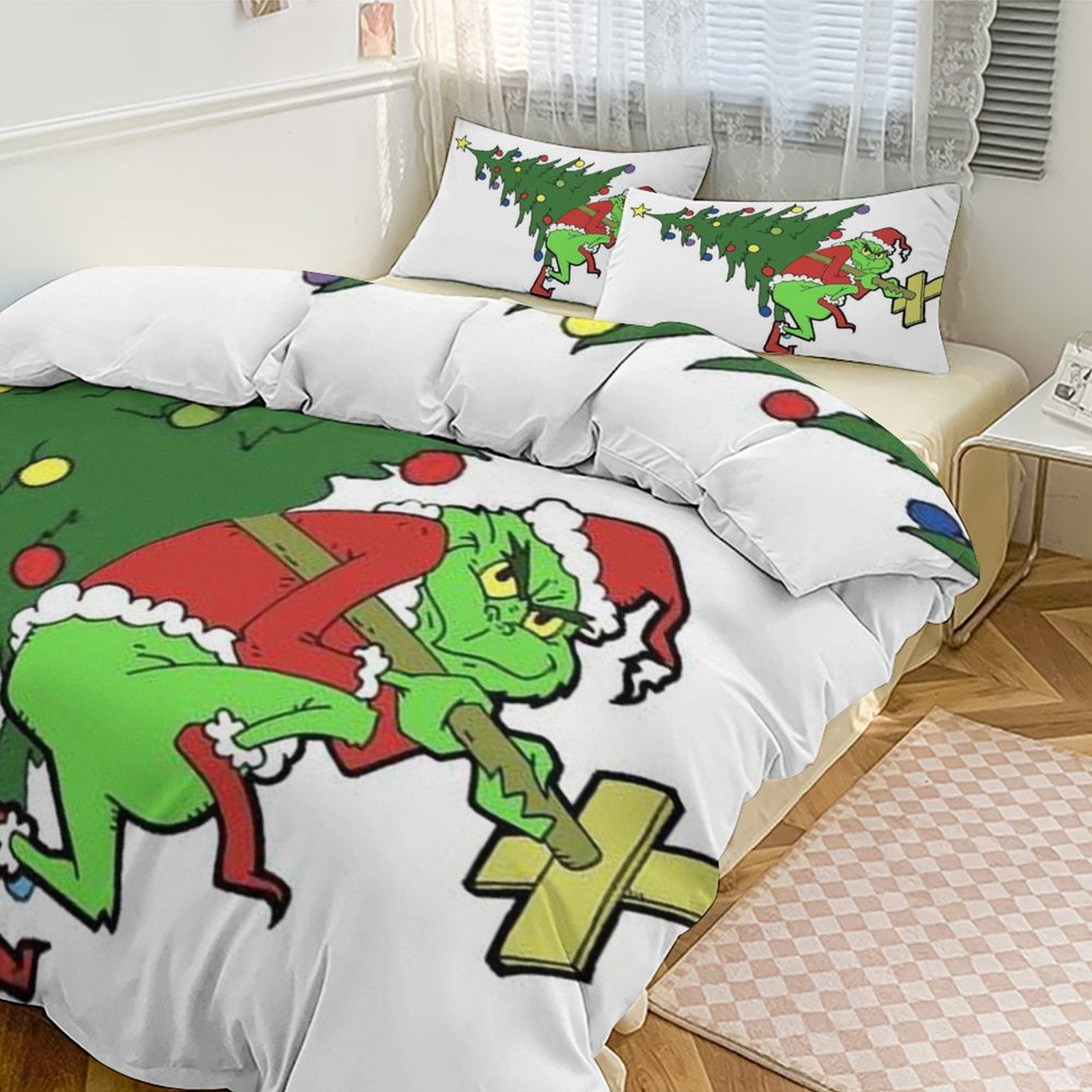 Custom The Grinch How The Grinch Stole Christmas Sheets Quilts Bedding ...