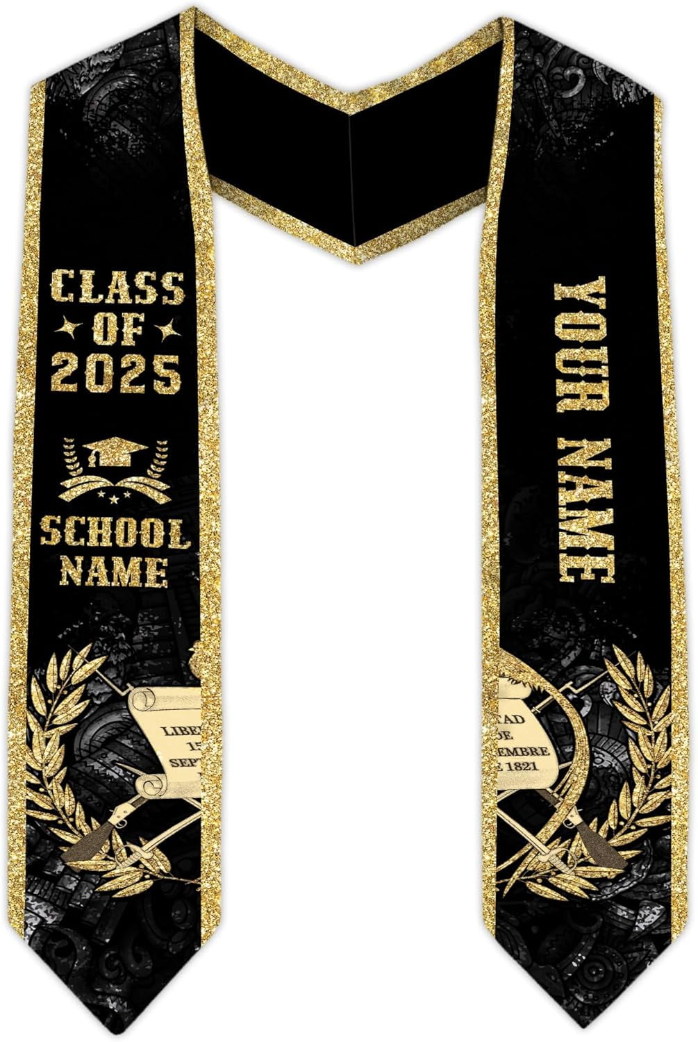 Custom Guatemalan Graduation Sash Custom Guatemalan American Flag ...