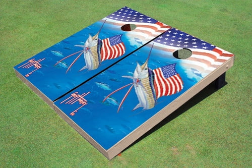 Custom Guy Harvey Americana Cornhole Boards - Walmart.com