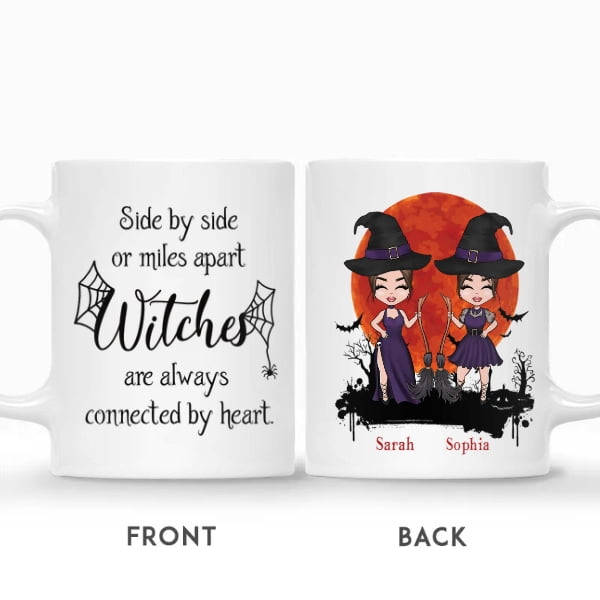 Custom Halloween Best Friends Gifts Personalized Name Side B - Walmart.com