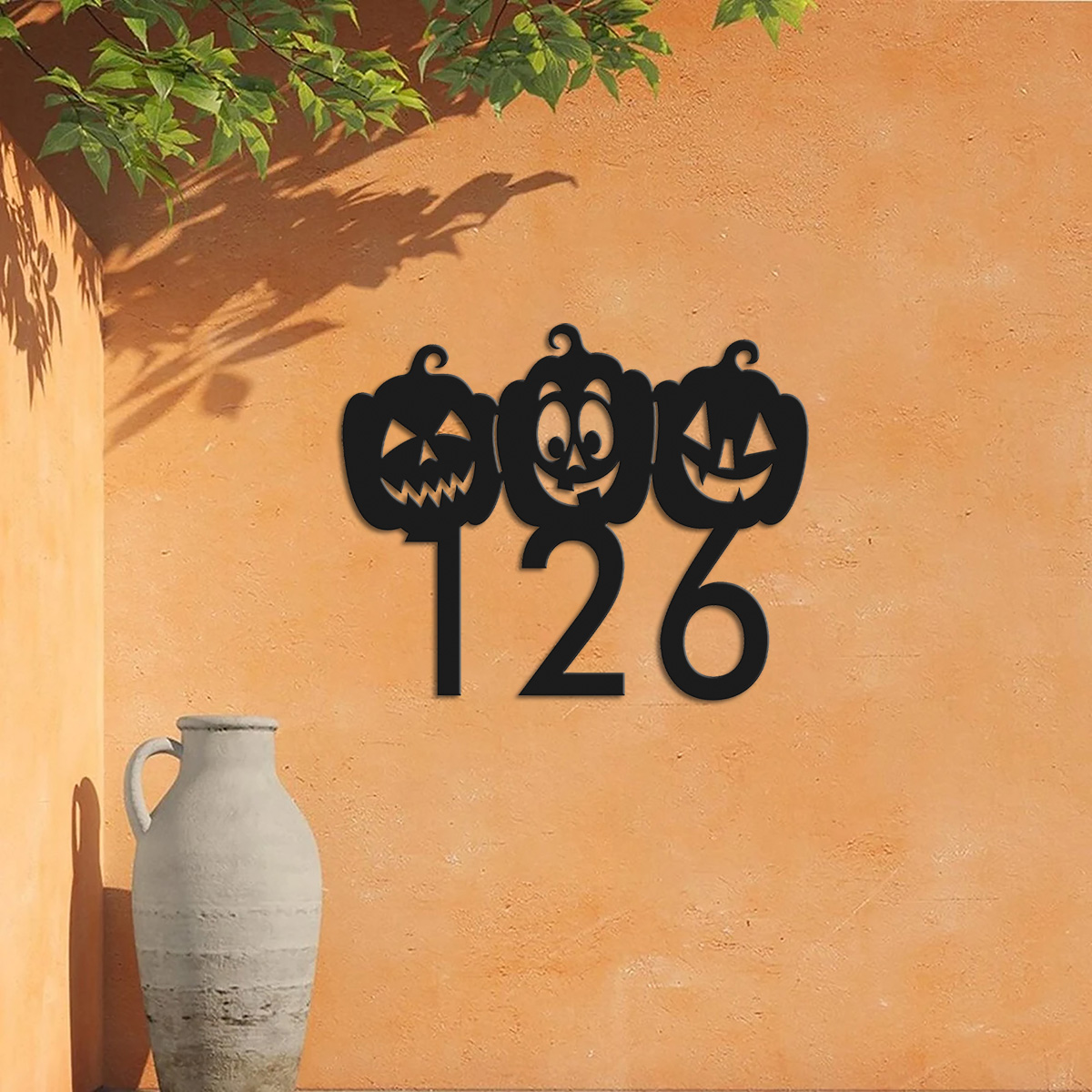 Custom Halloween Fall Autumn Custom Metal Address Sign, Metal House ...