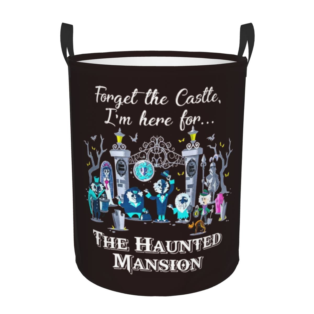 Custom Halloween Laundry Basket Collapsible Grimace s Haunted Mansion ...