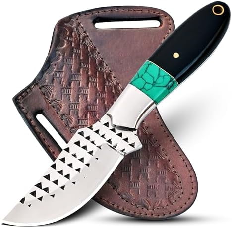 Custom Handmade 7''Inches fixed blade hoof rasp knife,Cow boy knife ...