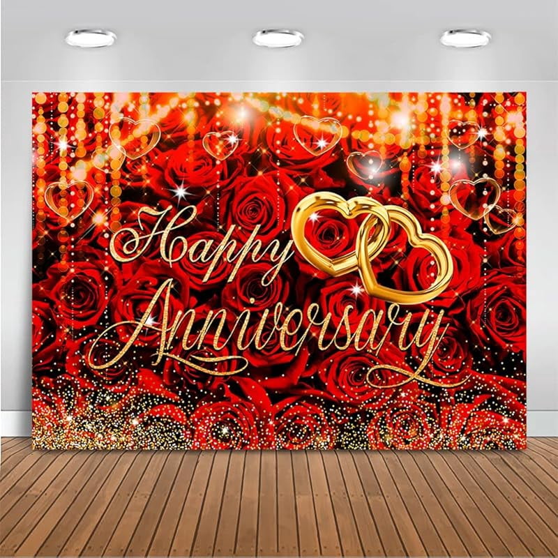 Custom Happy Anniversary Backdrop Wedding Together Anniversary Party ...