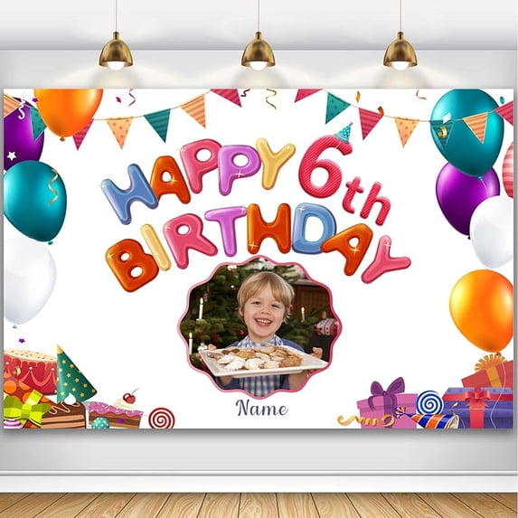 Custom Happy Birthday Banner - Years Old Birthday Decorations Party ...