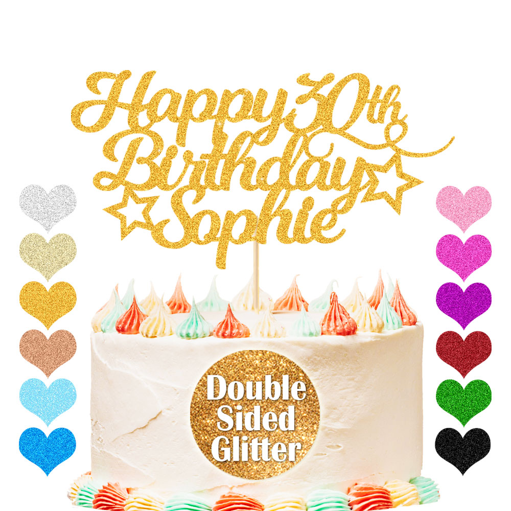 Happy Birthday Cake Toppers Birthday Girl Acrylic Kids Birthday Party ...