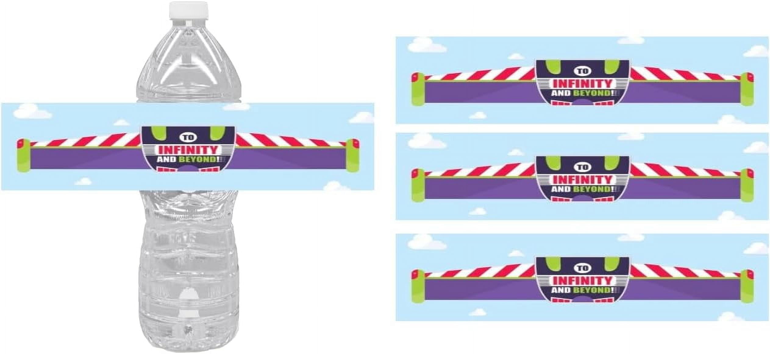 Custom Happy Birthday Infinity and Beyond Water Bottle Labels, Space ...