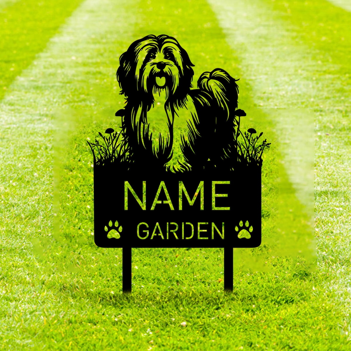 Custom Havanese Metal Memorial Garden Stake Personalized Pet Grave ...