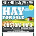 Custom Hay For Sale Billboard Sign, Extra Large , 48 x 48 inch (4ft x ...