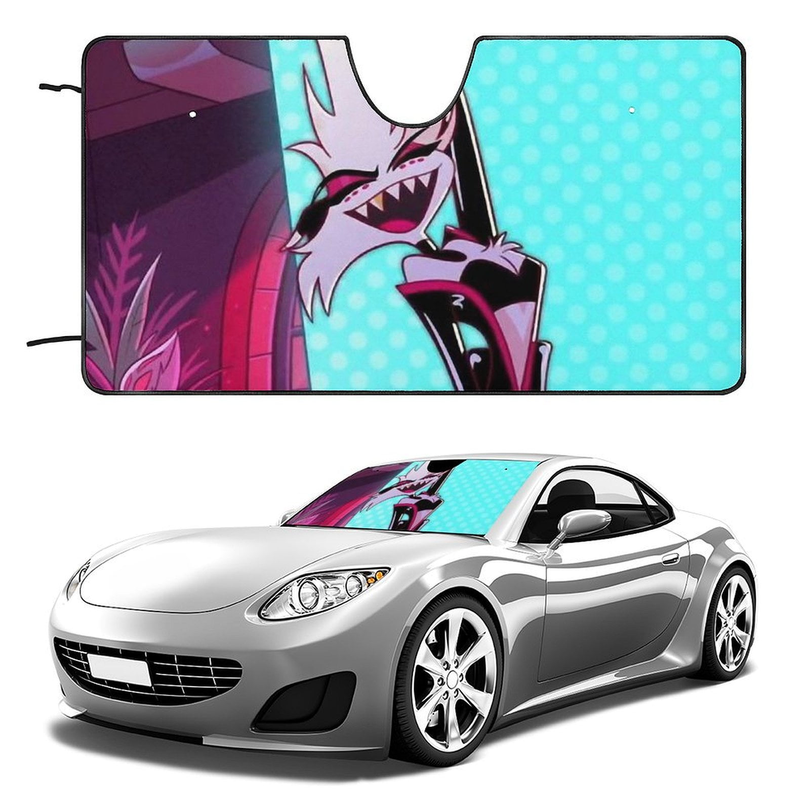 Custom Hazbin Hotel Car Truck and SUV Windshield Visor Car Visor Heat ...