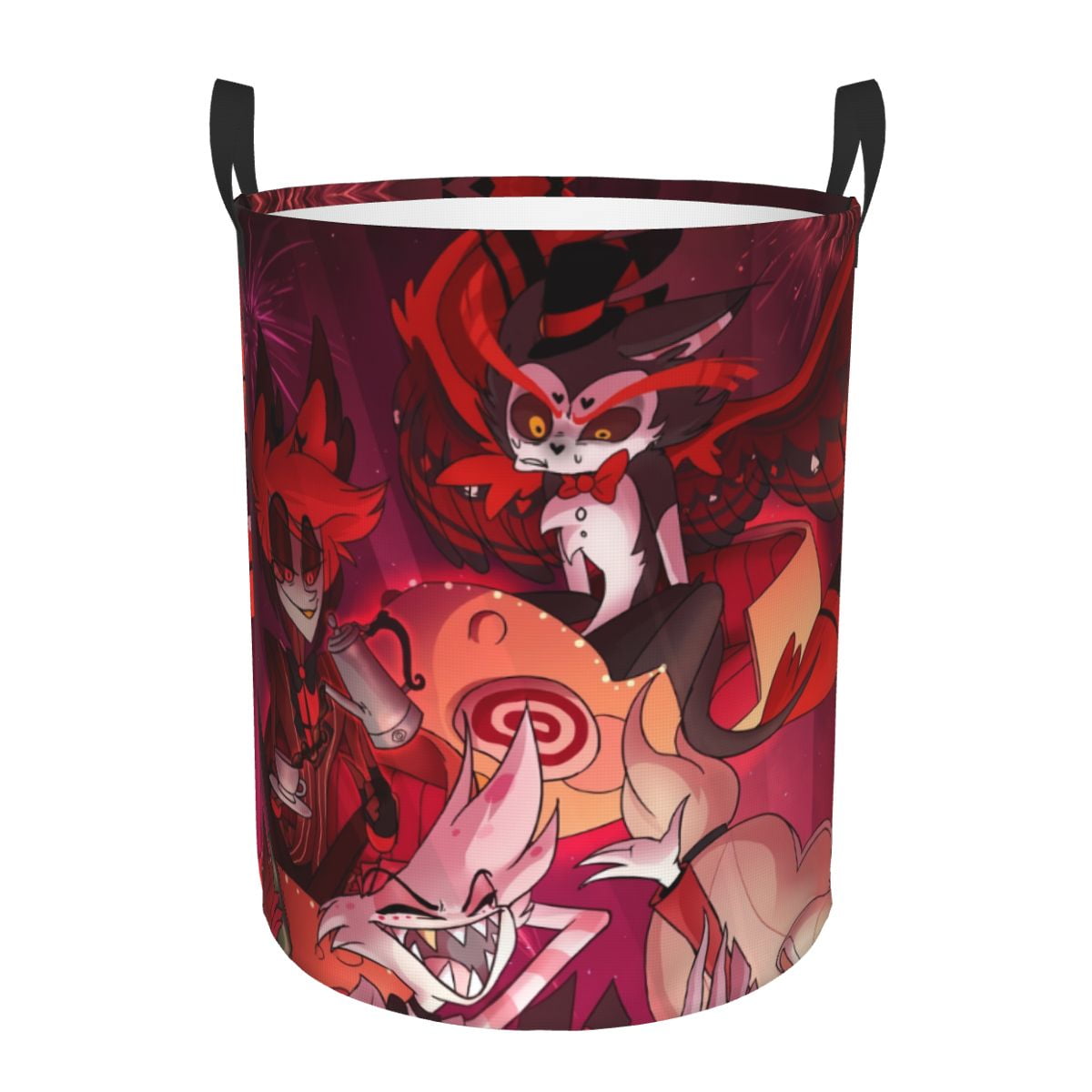 Custom Hazbin Hotels Logo Laundry Basket Collapsible Anime Comedy ...
