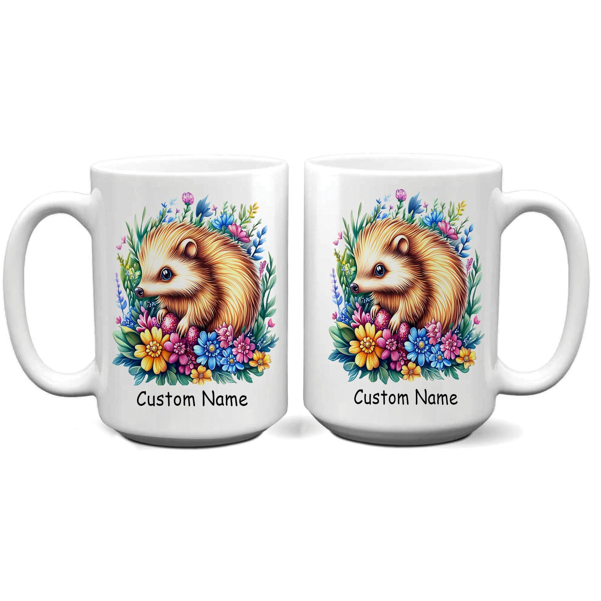 Custom Hedgehog Coffee Mug – Adorable Gift for Hedgehog Lovers, Parents ...