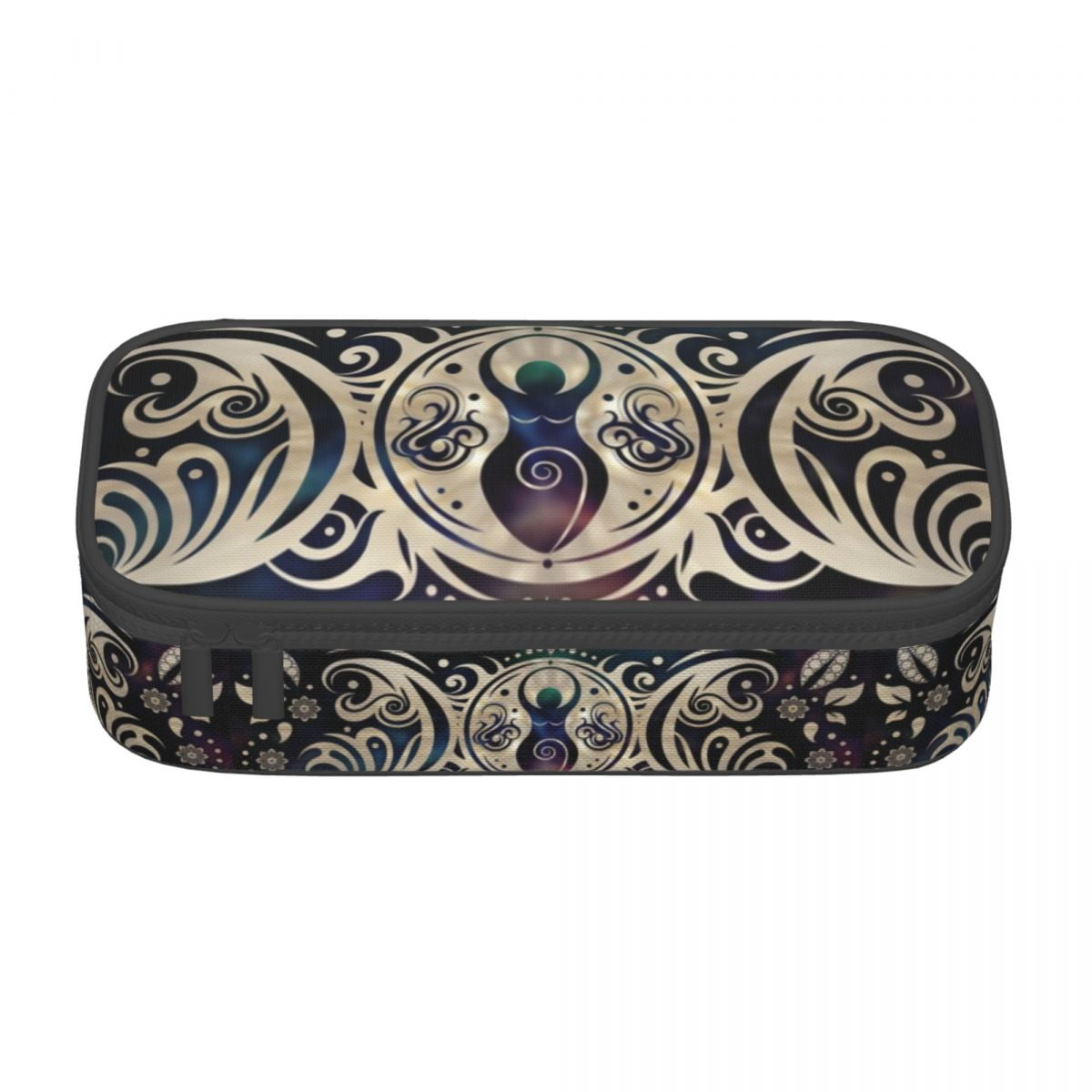 Custom Hee Wheel Triple Moon Goddess Kawaii Pencil Case Goth Pentagram ...