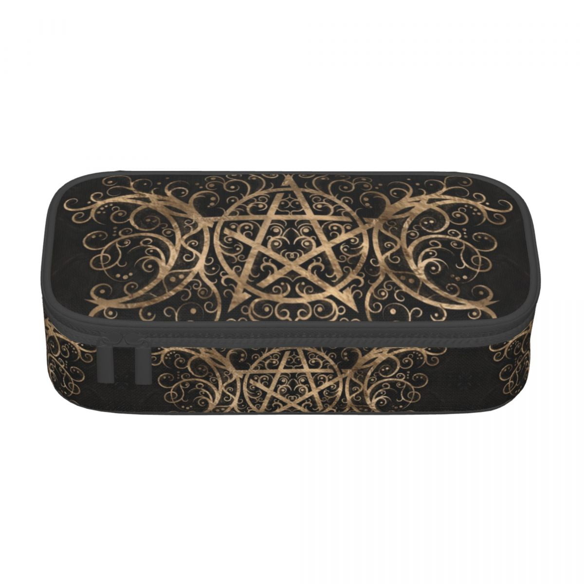Custom Hee Wheel Triple Moon Goddess Kawaii Pencil Case Goth Pentagram ...