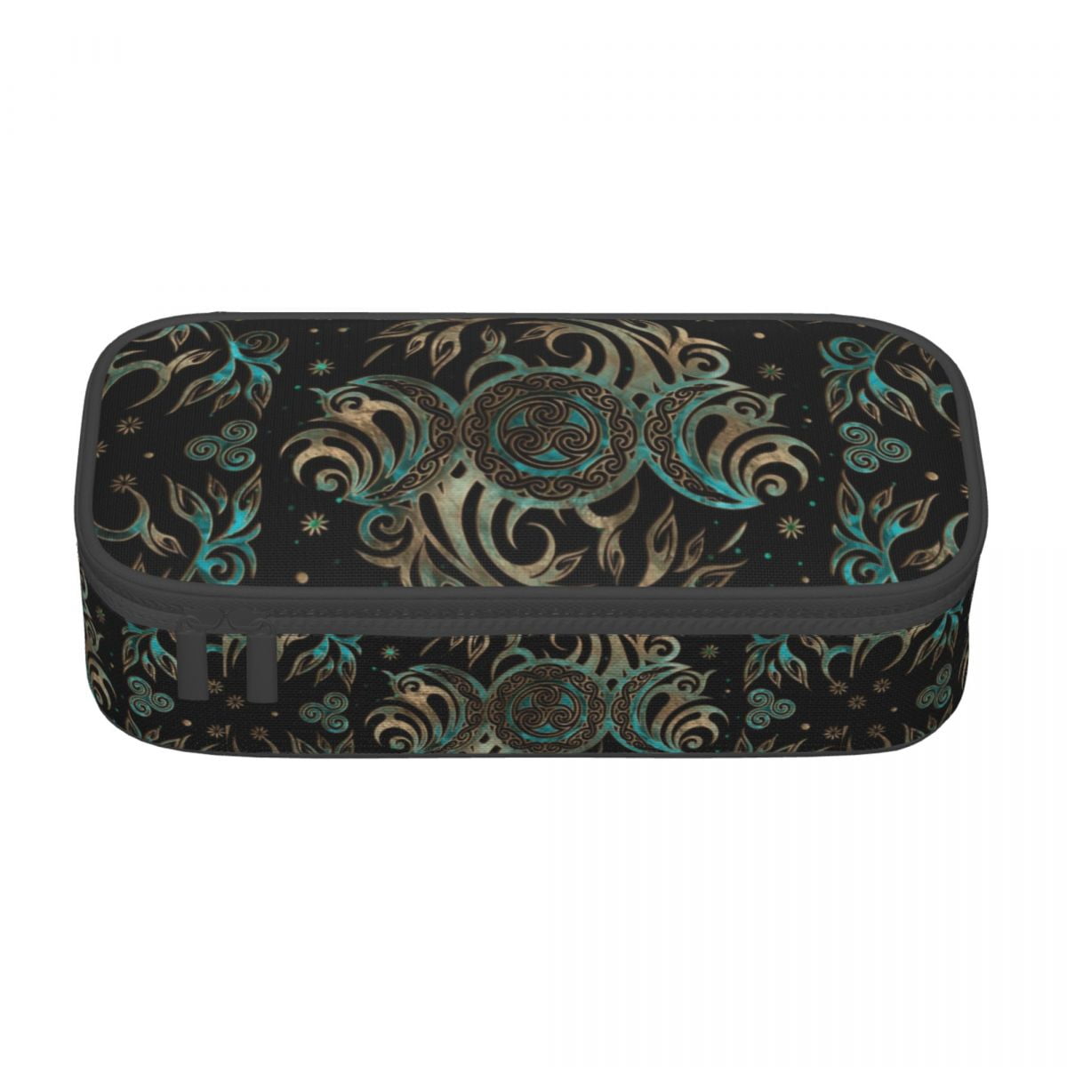 Custom Hee Wheel Triple Moon Goddess Kawaii Pencil Case Goth Pentagram ...