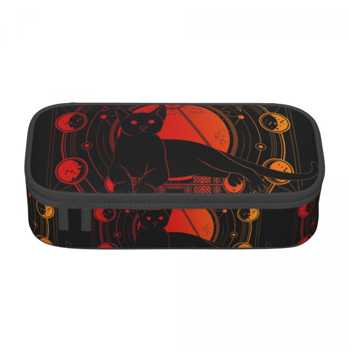 Custom Hee Wheel Triple Moon Goddess Kawaii Pencil Case Goth Pentagram ...
