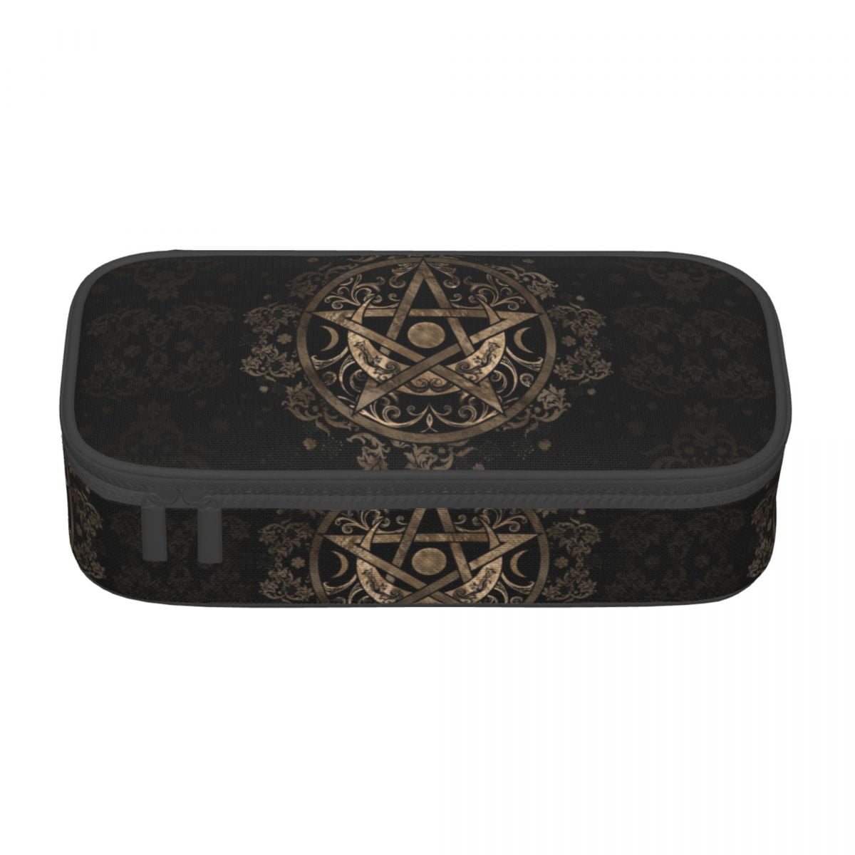 Custom Hee Wheel Triple Moon Goddess Kawaii Pencil Case Goth Pentagram ...