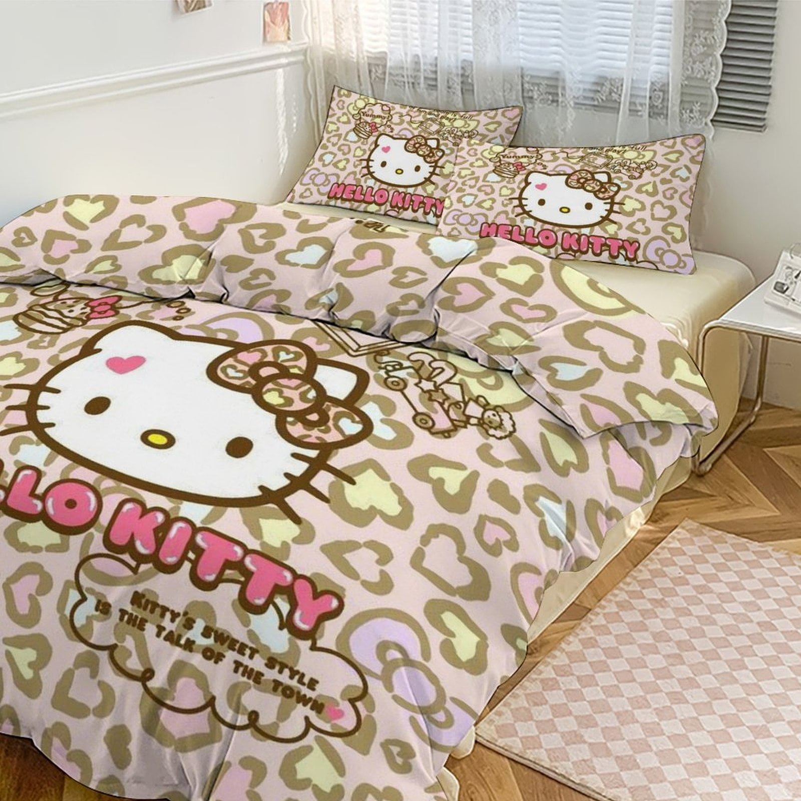 Custom Hello Kitty Sheets Quilts Bedding Sheet Sets Bedroom Decoration ...