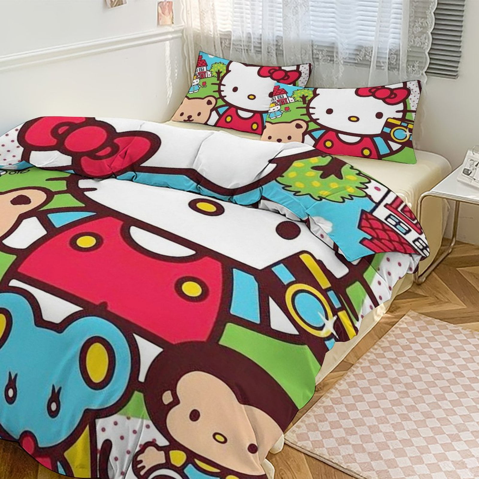 Custom Hello Kitty Sheets Quilts Bedding Sheet Sets Bedroom Decoration ...