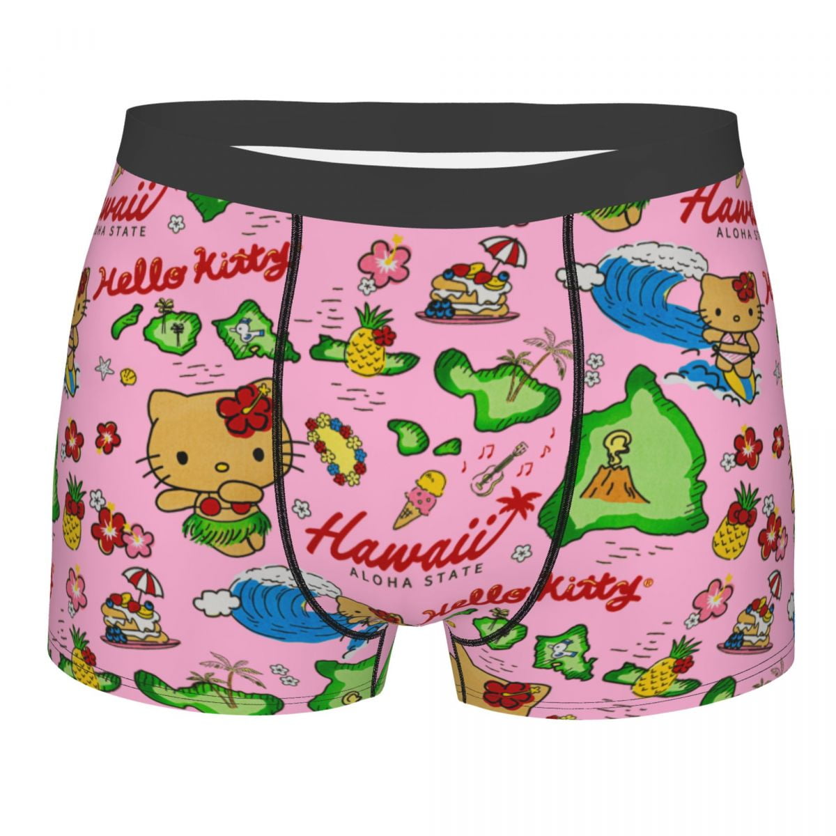 Custom Hello Kitty Underwear Men Stretch Boxer Briefs Shorts Panties ...