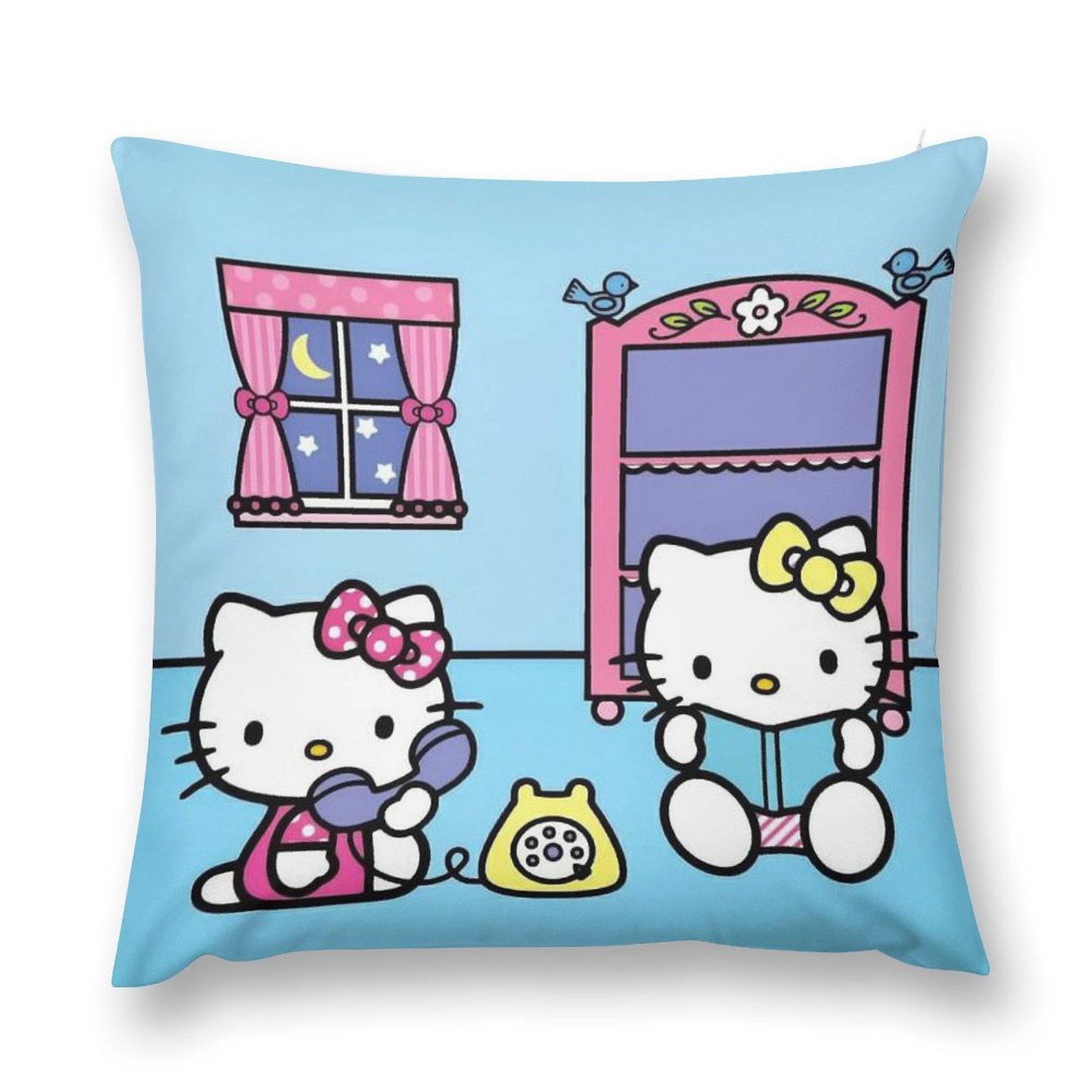 Custom Hello-Kitty-sanrio Plush Pillow Case Kawaii Cushion Case Cartoon ...