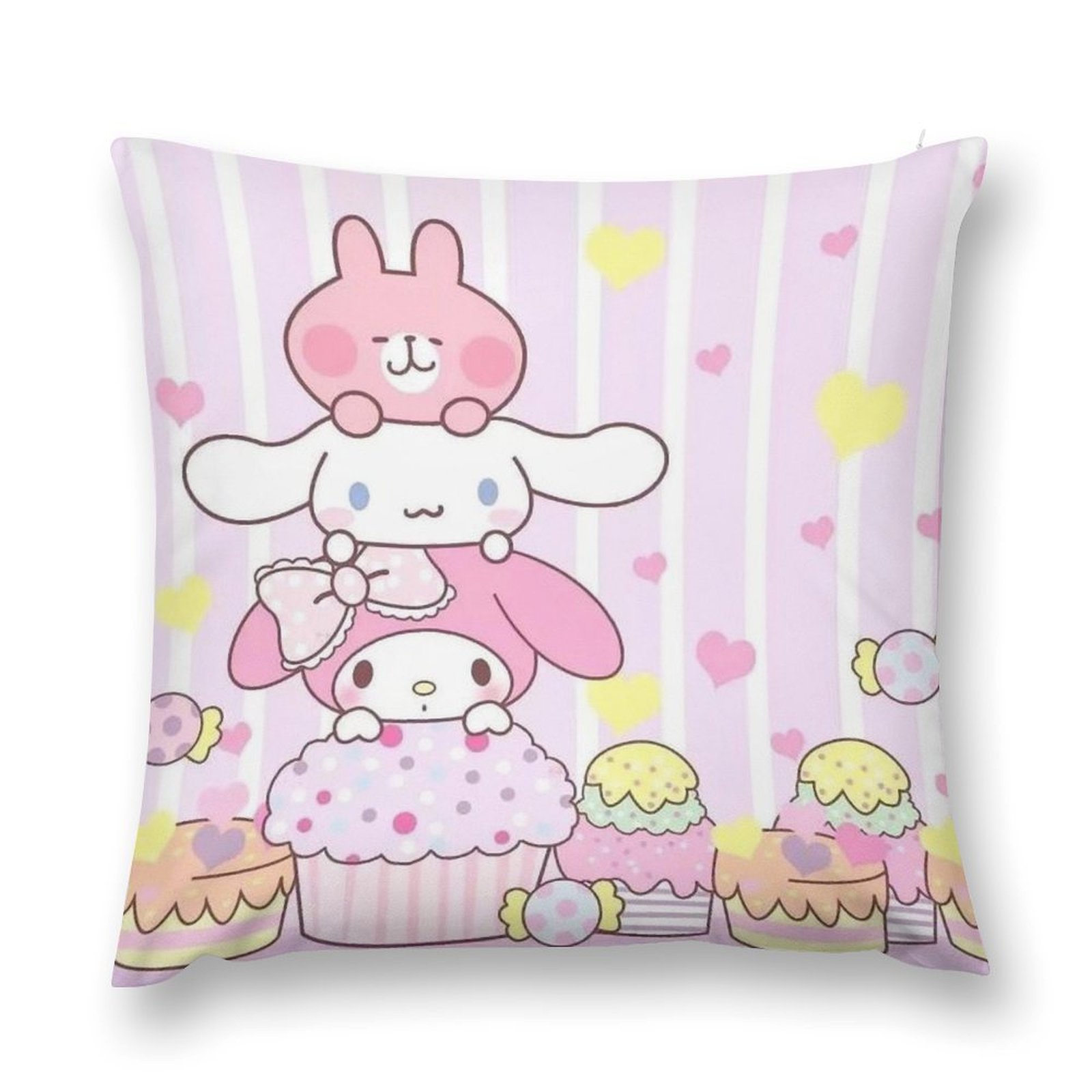 Custom Hello-Kitty-sanrio Pochac-co My-melody Kuro-mi Plush Pillow Case ...