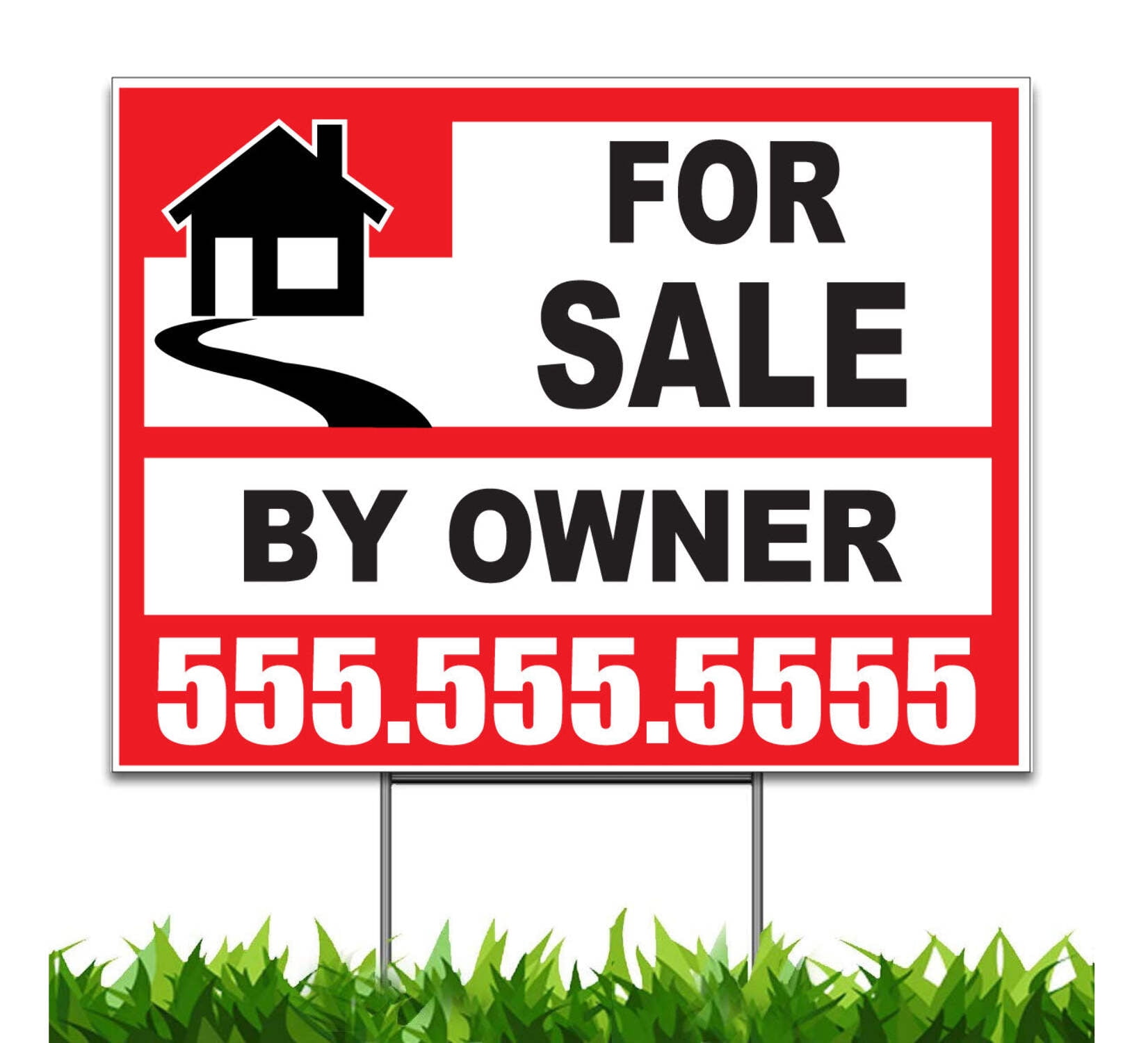 Custom Home House For Sale by Owner Yard Sign - Walmart.com