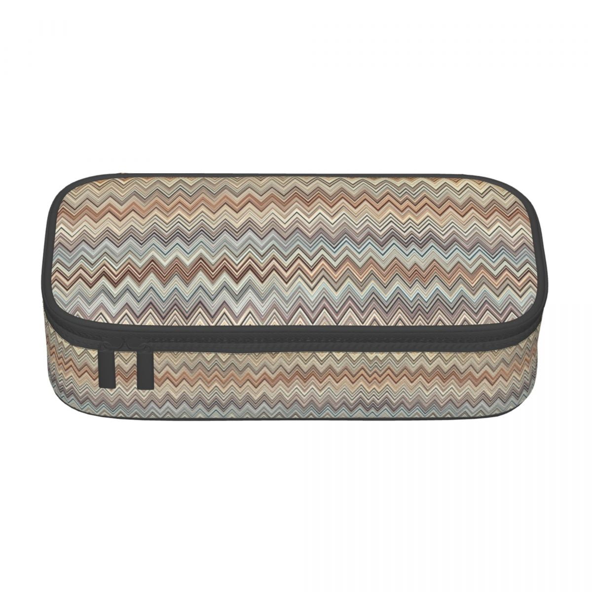 Custom Home Zig Zag Bohemian Kawaii Pencil Case Large Capacity Zigzag ...