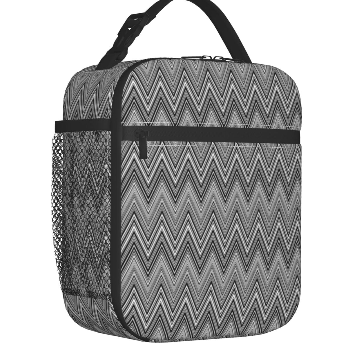 Custom Home Zig Zag Bohemian Lunch Bag Men Women Warm Cooler Insulated ...