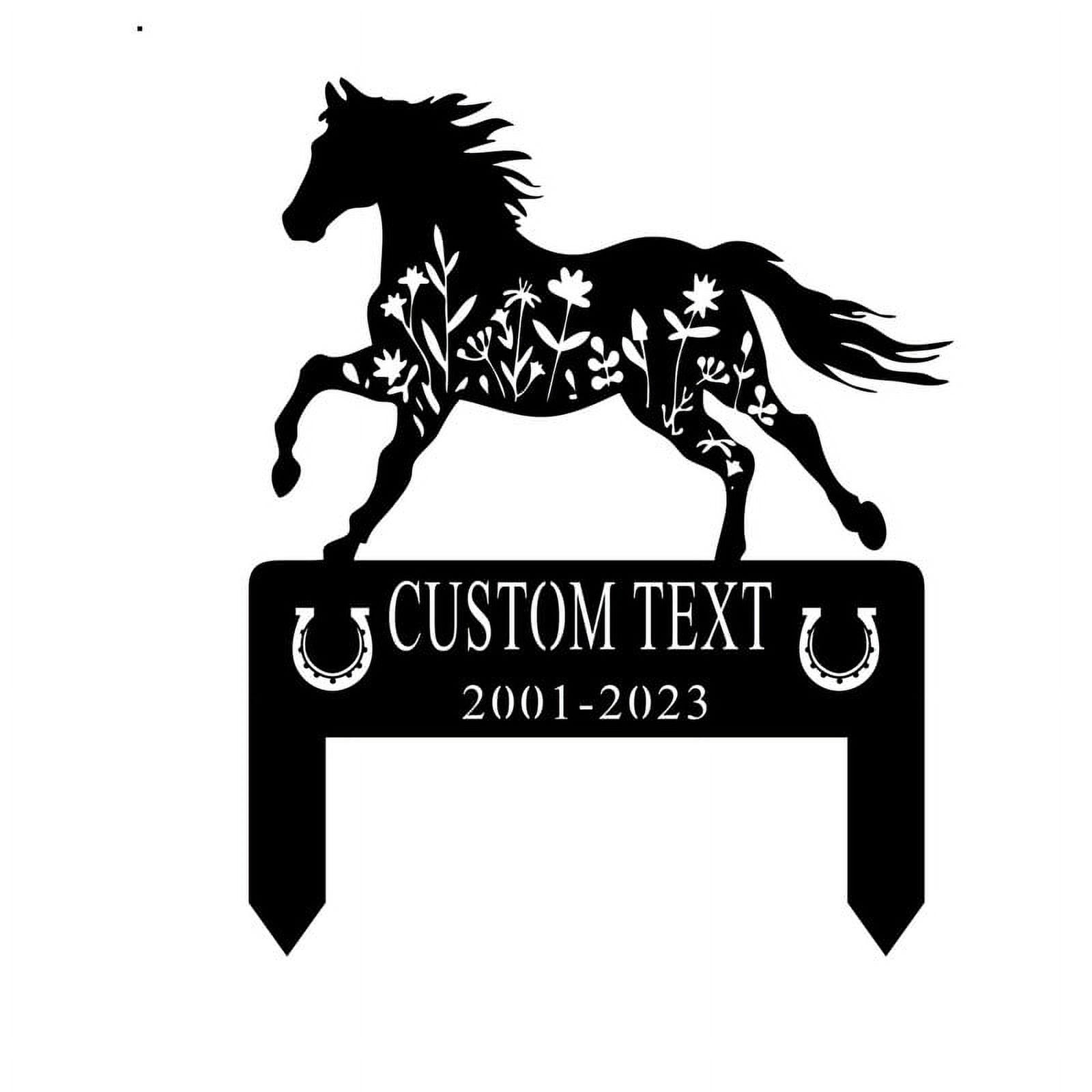 Custom Horse Memorial Stake Sign, Horse Lover Gift, Sympathy Sign ...