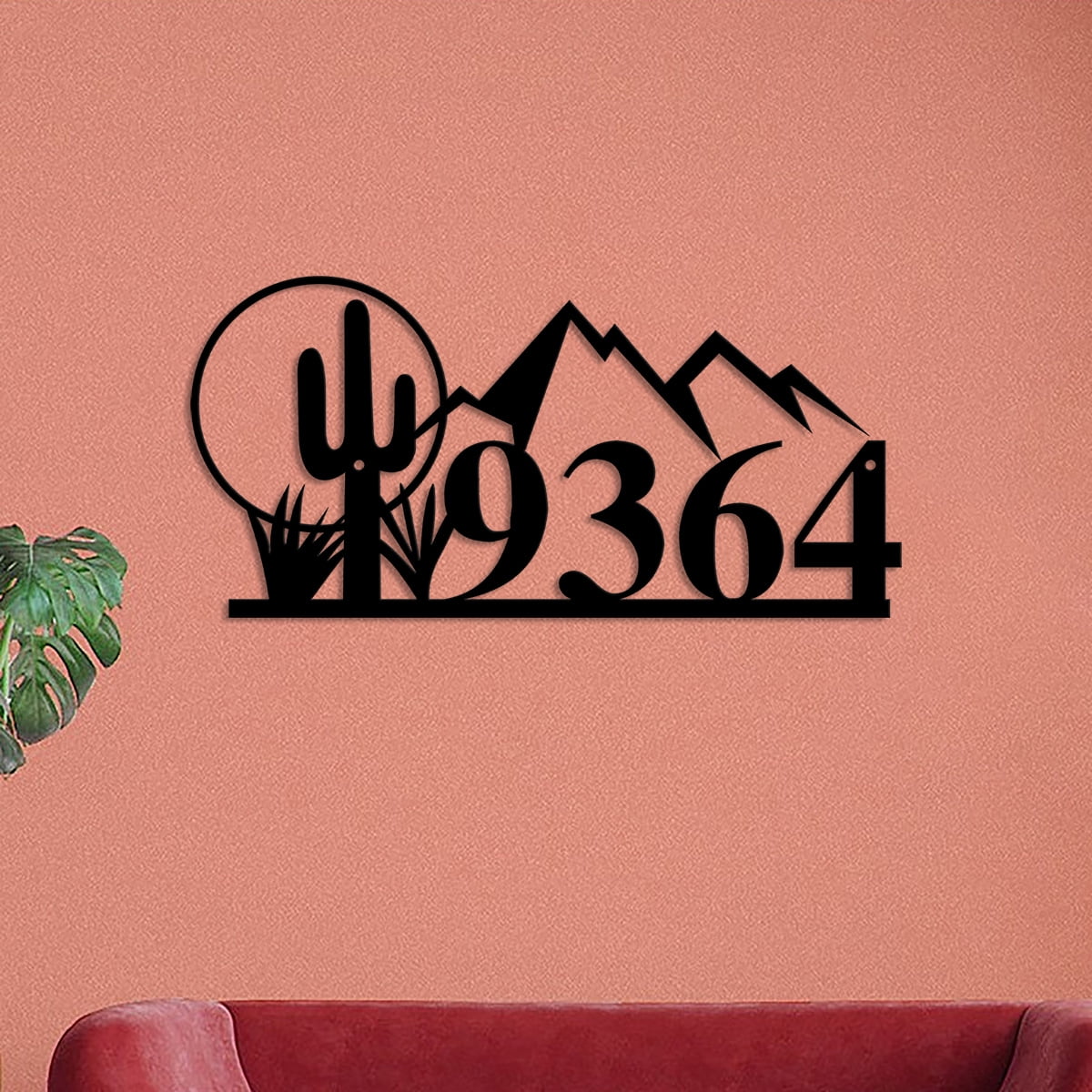 Custom House Number Sign Custom Metal Sign Garden Door Sign Address ...