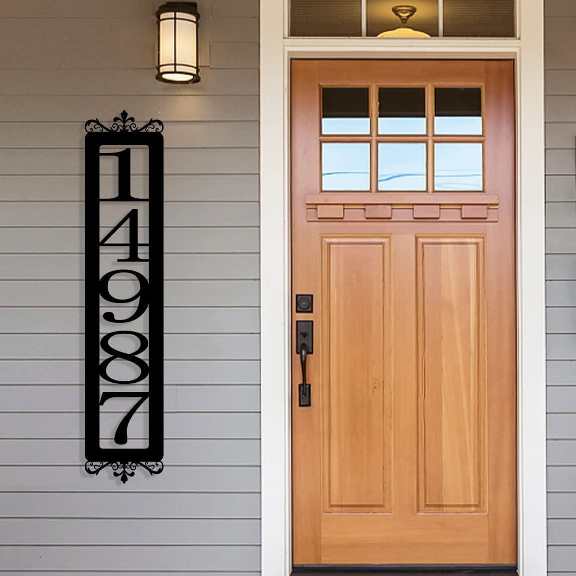 Custom House Numbers for Outside, Address Plaque, Metal Signs ...