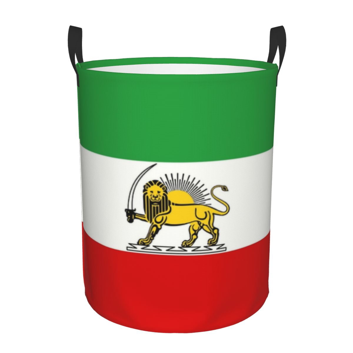 Custom Imperial Coat Of Arms Of Iran Laundry Basket Foldable Large ...