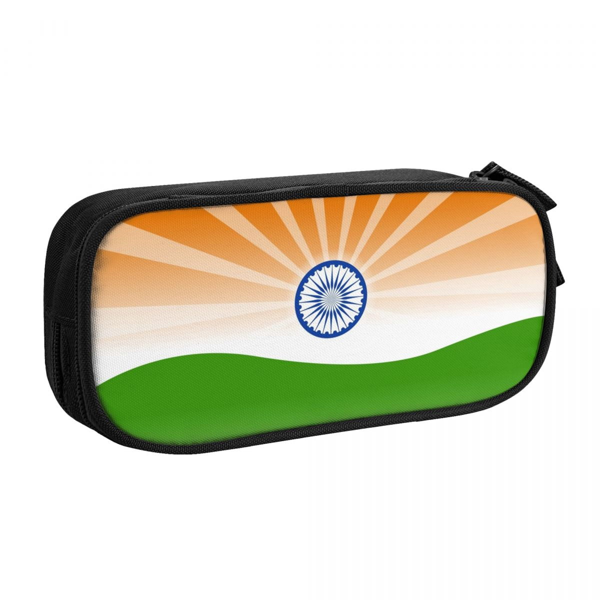 Custom Indias Patriotic Cute Pencil Cases Large Storage Flag Of Indias ...
