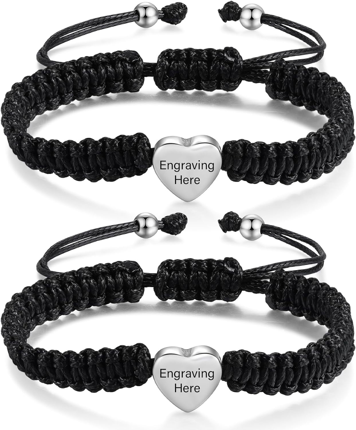Custom Initial Bracelets Personalized Name Matching Letter Bracelets ...