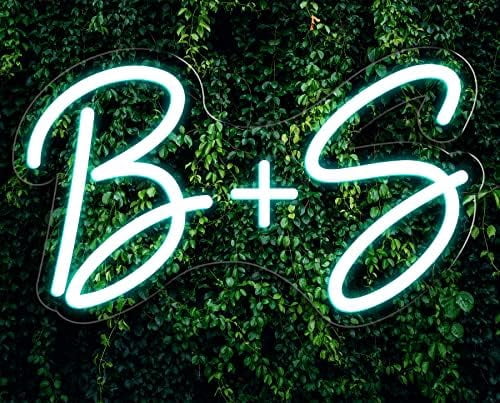 Custom Initials Wedding Neon Sign, Custom Led Neon Initials Sign ...