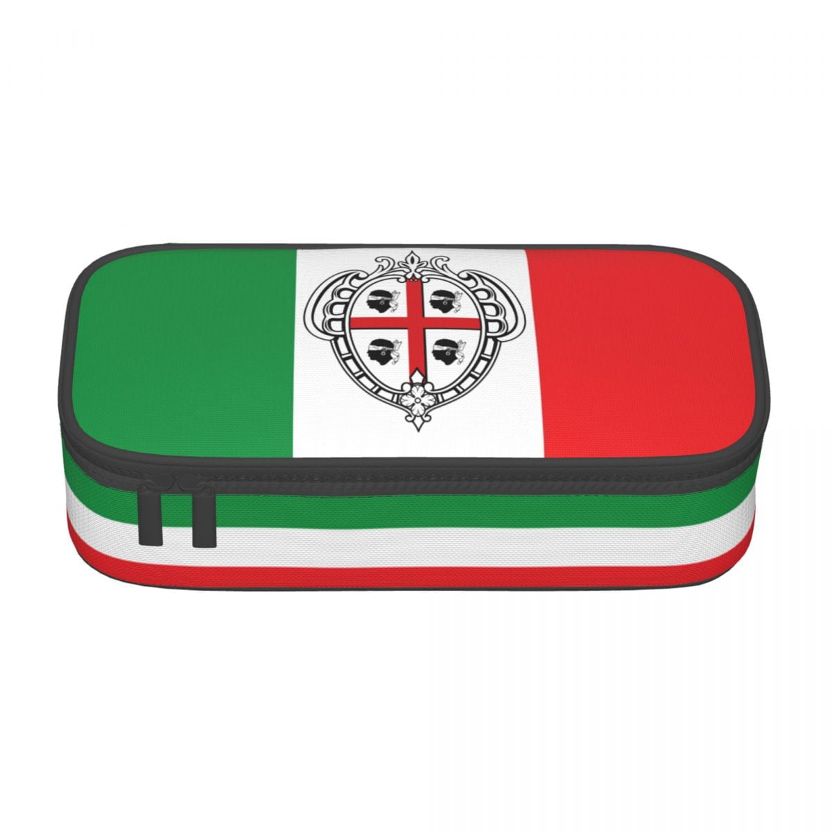 Custom Italian Heartbeat Italy Flag Pencil Case for Large Storage Pen ...