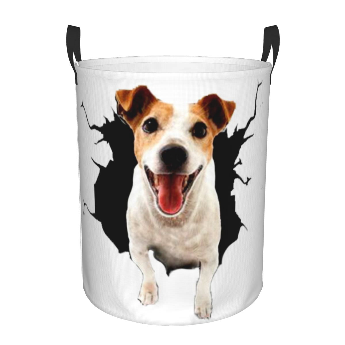 Custom Jack Russell Terrier Dog Bs Laundry Basket Collapsible Animal ...