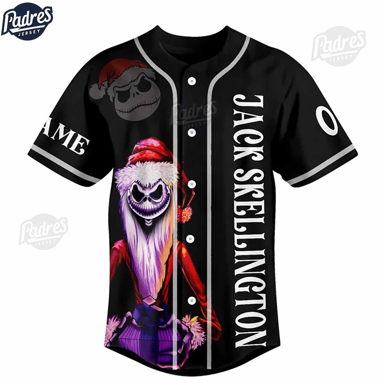 Custom Jack Skellington This Is As Jolly As I Get Baseball Jersey ...
